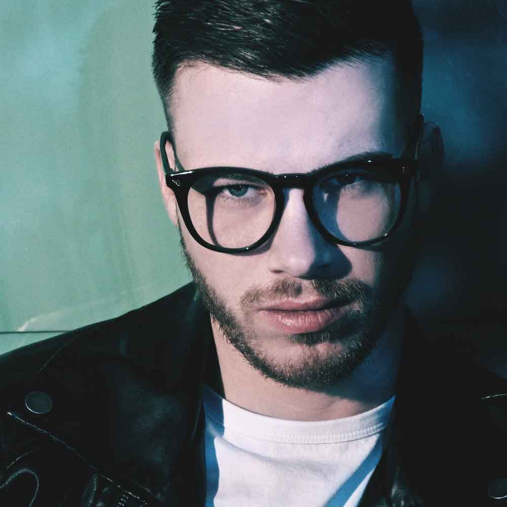 Deano Black Round Glasses | Men’s Acetate Frames by JOIUSS™
